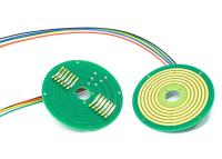 China 6mm Light Pancake PCB Electrical Slip Rings With High Rotating Speed for sale