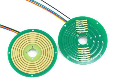 China IP51 Aluminum Alloy Pancake Slip Ring Connector Assembly Ultra Low Resistance for sale