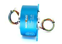 China Lightweight High Temperature High Speed Slip Ring 38.1mm Bore 12 Circuits 5A for sale