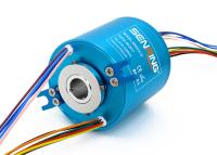 China 5000RPM Hollow Shaft High Speed Slip Ring Terminal hole 12.7mm OD 56mm for sale