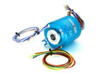 China 5000RPM Hollow Shaft High Speed Slip Ring Terminal hole 12.7mm OD 56mm for sale
