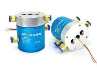 China High Speed 2 Passages Pneumatic Hydraulic Rotary Union Support Transmit Signal for sale