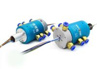 China 4 Passages 4 Channel Pneumatic Ethernet Rotary Joint Slip Ring Pipe Size 6~8mm for sale