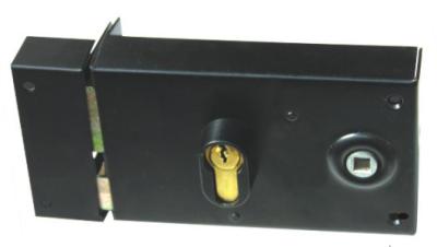 China Mortise Door Lock SN Finish Mortise Door Household Lock with Single Cylinder and Adjustable Latch for sale