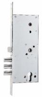 China Iron Interior Mortise Lock Set 35mm - 50mm Door Single Cylinder Smooth Electrified Mortise Lock for sale