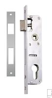China Smooth Aluminum Door Lock Solid Surface Mounted Iron Door Aluminium Lock Set for sale