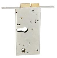 China Aluminum Door Lock Solid SN Finish Surface Mounted Mortise Door Lock for Wooden Door for sale