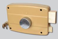 China European Style Rim Door Lock with Strike Plate for 35 - 50mm Doors for sale