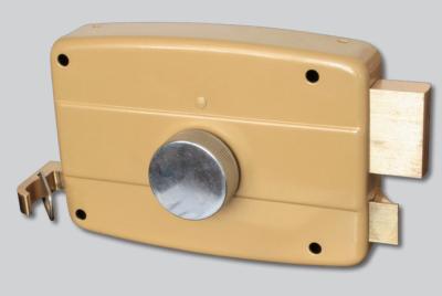 China European Style Rim Door Lock with Strike Plate for 35 - 50mm Doors for sale