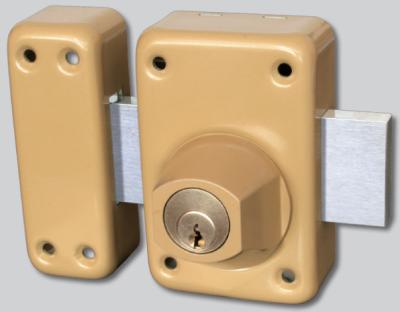 China Rim Door Lock 35 - 50mm Anti Theft Door Rim Lock with OEM Finish for sale