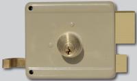 China Rim Door Lock Oem Finish Security Night Latch Lock Meeting Customer Requirements with Included Strike Plate for sale