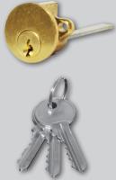 China Long Lasting Single Cylinder Rim Door Lock with Included Strike Plate and OEM Finish for sale