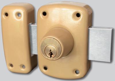 China Dead Bolt Brass Rim Lock Set Standard Keyway Zamak Latch Rim Locks For Interior Doors for sale