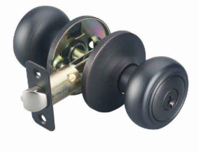 China Changeable Square Corner Faceplate Knob Door Lock for  35mm to 45mm Door Thickness for sale