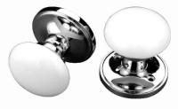 China Knob Door Lock Easy Install Square Corner Faceplate Door Lock in Zinc Alloy and Porcelain for sale