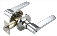 China Changeable Square Corner 25x57mm Faceplate Tubular Lever Lock with Yale Keyway 60mm-70mm Backset for sale