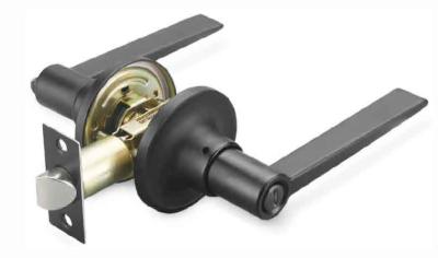 China Tubular Lever Lock with Full Lip D-shape Strike 44x57mm Square and C4 Keyway for sale