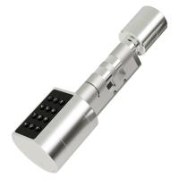 China Bluetooth Silver  Smart Lock Cylinder Secure Access Control Smart Key Cylinder for sale