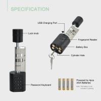 China Bluetooth Silver  Smart Lock Cylinder Secure Access Control Smart Key Cylinder for sale