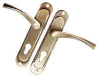 China Market Door Lock Handle Modern Style in AB Finish Fits Most Standard Doors for sale