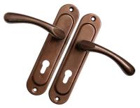 China Indoor Door Lock Handle with Single Type Installation Surface Mounted for sale