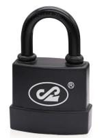 China High Security Padlock Curved Shape Plastic Waterproof Cover Steel Padlock ( Hard Bottom Cover Style ) for sale