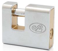 China Half Sheel Steel Cover Rectangular PadlockCommercial High Security Padlock for sale