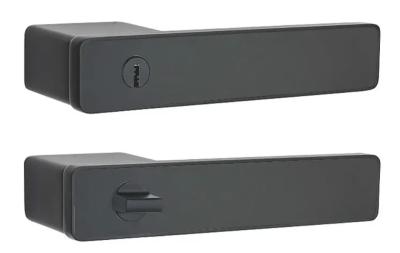 China Modern Indoor Door Lock Handle With 35-60mm Thickness for sale