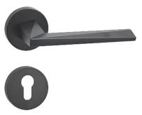 China Aluminium Single Type Door Lock Handle Compatible With 35-60mm Door Thickness for sale