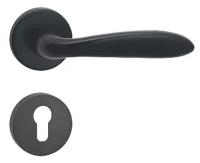 China Indoor Toilet Door Lock Handle Made Of Aluminum Alloy Door Thickness 35-60mm Sleek Modern Design for sale