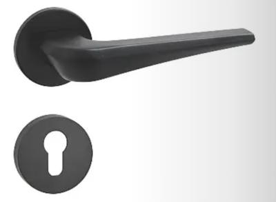 China Aluminum Alloy Door Lock Handle Only For 35-60mm Door Thickness Single Type for sale