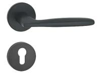 China Aluminum Alloy Bathroom Door Lock Handle For 35-60mm Door Thickness In Modern Design for sale