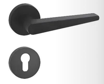 China Indoor Door Lock Handle Made of Aluminum Alloy Fits 35-60mm Door Thickness Perfectly for sale