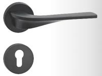 China Aluminum Alloy Lever Handle for Doors 35-60mm Thickness and Long-lasting Performance for sale
