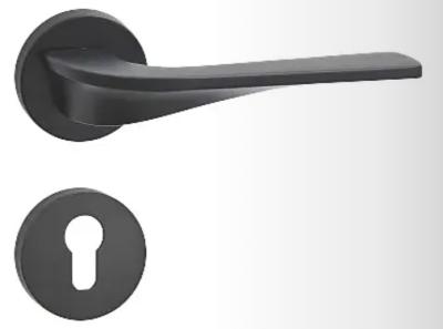 China Aluminum Alloy Lever Handle for Doors 35-60mm Thickness and Long-lasting Performance for sale