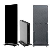 China P1.25 P1.5 Indoor LED Poster Display Foldable Double Sided Digital Signage ABXING FS for sale