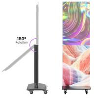 China P1.25 P1.5 Indoor LED Poster Display Foldable Double Sided Digital Signage ABXING FS for sale