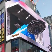China P10 P8 Naked Eye 3D LED Display Outdoor IP65 Curved High Refresh Screen ABXING 3D Series for sale