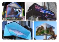 China P10 P8 Naked Eye 3D LED Display Outdoor IP65 Curved High Refresh Screen ABXING 3D Series for sale