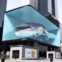China P10 P8 Naked Eye 3D LED Display Outdoor IP65 Curved High Refresh Screen ABXING 3D Series for sale