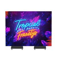 China P1.25 P1.86 Indoor LED Poster Display Tri Fold Portable Digital Signage ABXING for sale