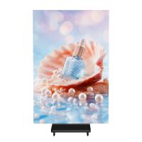 China GOB Triple Folding LED Poster Screen — P1.25 / P1.53 / P1.86 / P2.5 Indoor LED Display for Shopping Mall & Retail for sale
