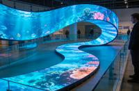 China Flexible LED Display P2.5 P2.0 P1.86 P1.5 P1.25 for Creative Irregular Shape for sale