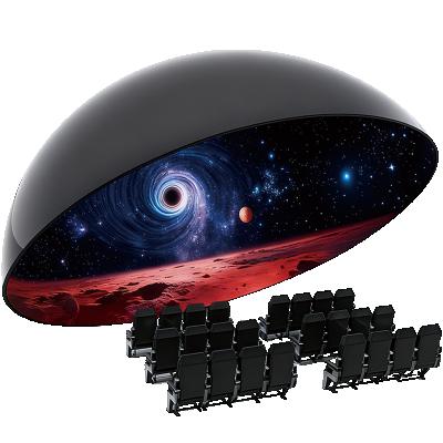 China Immersive LED Display Seamless Design GOB Tech Better Protection360°+180° Panoramic ScreenHigh Resolution and High Refresh Rate for sale