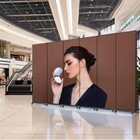 China P1.25 P1.5 Indoor LED Poster Display Foldable Double Sided Digital Signage ABXING FS for sale