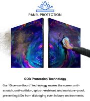China Indoor LED Poster Display Tri Fold High Brightness Digital Signage Standee with P1.86 and P2.5 Options for Retail and General for sale