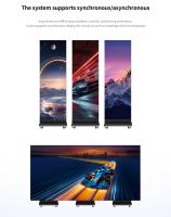 China Indoor LED Poster Display Tri Fold High Brightness Digital Signage Standee with P1.86 and P2.5 Options for Retail and General for sale