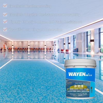 China 3 Hours Dried Waterborne Pool Paint  Waterproof Paint Sealer Blue for sale