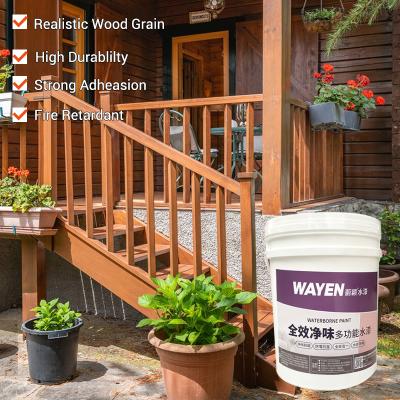 China Fire Retardant Furniture Water Based Wood Paint Waterproof Wood Grain Paint for sale