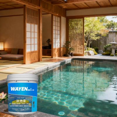 China Blue Water Based Pool Paint Anti Slip  Eco Friendly Waterproof Coating Paint for sale